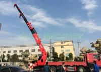 China Half Knuckle Boom Truck Mounted Crane 80t Capacity 10.2m Working Radius Heavy Duty for sale