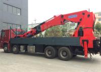 China 100t Heavy Duty Truck Mounted Knuckle Boom Crane 10.2m Working Radius for sale