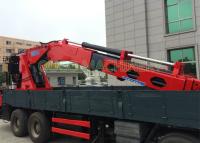 China 100t Heavy Duty Truck Mounted Knuckle Boom Crane 10.2m Working Radius for sale