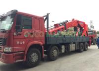 China 100t Heavy Duty Truck Mounted Knuckle Boom Crane 10.2m Working Radius for sale