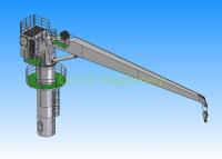 China Marine Stiff Boom Crane 5T 13.5M SWL 300KW Cargo Ship Crane Low Power Consumption for sale