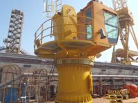 China OUCO 3T40M Hydraulic Telescopic Boom Marine Offshore Pedestal Crane for sale