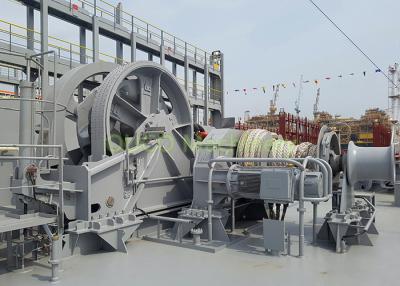 China Electric Hydraulic Vessel Anchor Mooring Winch 50kN Pull Force 220V 3Phase for sale