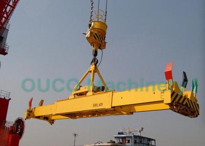 China Semi-Automatic Container Spreader 20ft 40ft 35t 40t for Single Double Hook Jib Cranes for sale