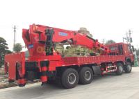 China OUCO 160T Heavy Duty Knuckle Boom Truck Mounted Crane 13m Working Radius 16.5m Hoisting Height for sale
