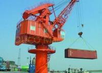 China 25 Ton Lattice Boom Harbour Crane 30m Radius Rail Mounted Port Crane IP56 for sale