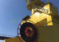 China Electrical Marine Harbour Crane Long Range , Shipyard Port Machine Yellow for sale