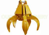 China Hydraulic Control Power Orange Peel Grab , Bulk Grab Bucket High Efficiency for sale