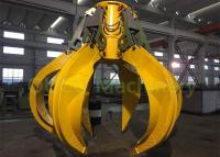 China Orange Peel Grab 6 Tine 12-25 CBM Electric Hydraulic Scrap Metal Grapple for sale