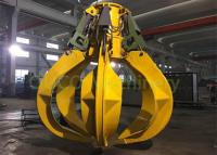 China Orange Peel Grab 6 Tine 12-25 CBM Electric Hydraulic Scrap Metal Grapple for sale