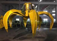 China Orange Peel Grab 6 Tine 12-25 CBM Electric Hydraulic Scrap Metal Grapple for sale