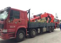 China OUCO 125T Truck Mounted Boom Crane Full Power Boom 10.2m Working Radius for sale