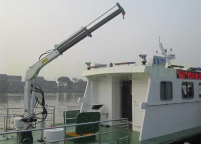 China OUCO 0.98T5M Hydraulic Marine Crane Telescopic Boom Boat Crane AC440V 60Hz for sale