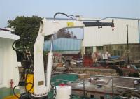 China OUCO 0.98T5M Hydraulic Marine Crane Telescopic Boom Boat Crane AC440V 60Hz for sale