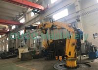 China Vessel Hydraulic Deck Crane Folding Boom High Efficiency Low Power Consumption for sale
