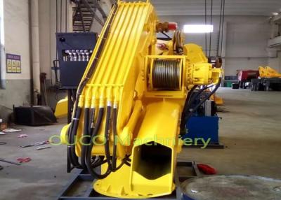 China 2T 6M Hydraulic Pedestal Crane Folding Boom Telescopic Marine Crane 360 Degree Rotary for sale