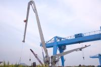 China Marine Deck Crane 1t at 30m 2.5t at 15m Electric Knuckle Boom Pedestal Crane 440V 60Hz for sale
