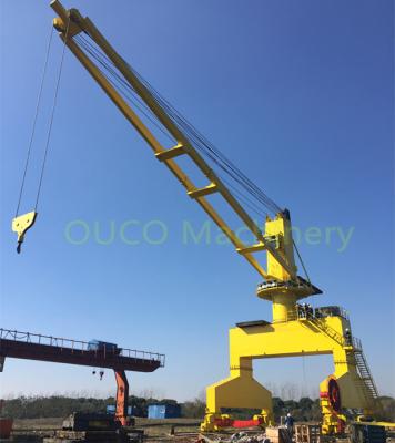 China Harbour Fixed Stiff Boom Crane Light Self-Weight Reasonable Design Easy Maintenance for sale