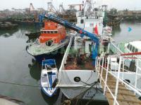 China Boat Telescopic Adjusting Boom Yacht Crane 1T@7M 4.5kw Easy Operating Long Service Life for sale