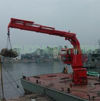 China Shipside Dock Folding Telescopic Boom Crane Hydraulic Reliable Designs for sale