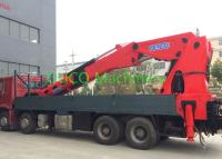 China Heavy Duty Truck Mounted Boom Crane 60t Capacity 200tm Hydraulic Knuckle Boom for sale