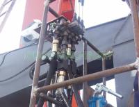 China Q345B Stiff Boom Crane / Hydraulic Small Marine Cranes High Efficiency for sale
