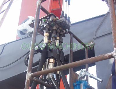 China Q345B Stiff Boom Crane / Hydraulic Small Marine Cranes High Efficiency for sale