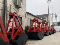 China Wireless Radio Remote Control Marine Grapple Grab Bucket 9.5 Ton Two Rope Clamshell for sale