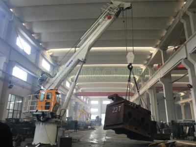 China Marine Offshore Hydraulic Folding Telescopic Boom Crane 3T30M 30T6M for sale