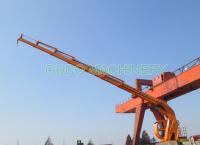 China Hydraulic Folding Knuckle Boom Crane 6T 22m Marine Pedestal Crane for Ship Dock for sale