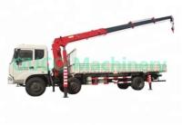 China 10 Ton Semi Knuckle Telescopic Boom Truck Mounted Crane 10tm Lifting Moment for sale