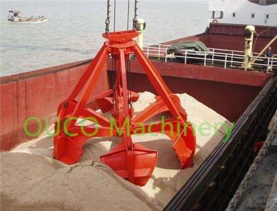 China Four Rope Mechanical Clamshell Grab Bucket 15t High Efficiency Orange Peel Grab for Sand Gravel for sale