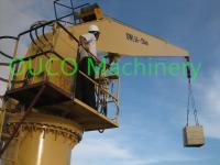 China Simple Design Stiff Boom Crane 5t 13.5m Hydraulic System Easy Maintenance Marine Pedestal Crane for sale