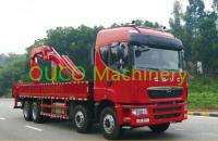 China 5 Ton Truck Mounted Telescopic Knuckle Boom Crane 10tm Custom Color for sale