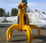 China Hydraulic Orange Peel Grab Bucket 0.33-2.0m³ for Crane Heavy Duty Steel for sale
