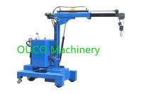 China Portable Electric Telescopic Boom Crane 270° Slewing 1204kg Floor Crane for sale