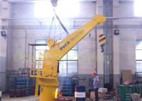 China Steel Structures Stiff Boom Marine Crane High Durability Overload Protection for sale