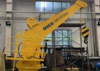 China 4T Electric Hydraulic Marine Deck Crane Stiff Boom Type 2.6m Radius 415V for sale