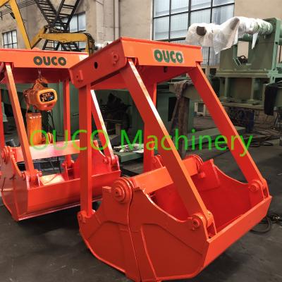 China Portable Design Clamshell Grab Bucket Electric Hoist Grab For Bulk Cargo for sale
