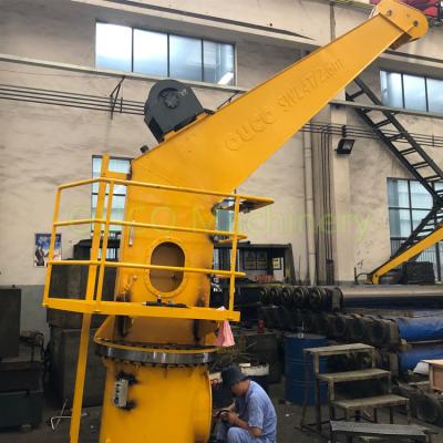 China 4 Ton Marine Stiff Boom Crane Electric Hydraulic Deck Crane 15KW 415V 50Hz for sale