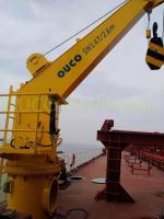 China 4 Ton Marine Stiff Boom Crane Electric Hydraulic Deck Crane 15KW 415V 50Hz for sale