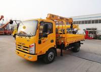China 10 T Electric Driven Truck Mounted Hydraulic Crane Lifting / Unloading for sale