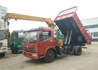 China 10 T Electric Driven Truck Mounted Hydraulic Crane Lifting / Unloading for sale