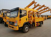 China 10 T Electric Driven Truck Mounted Hydraulic Crane Lifting / Unloading for sale