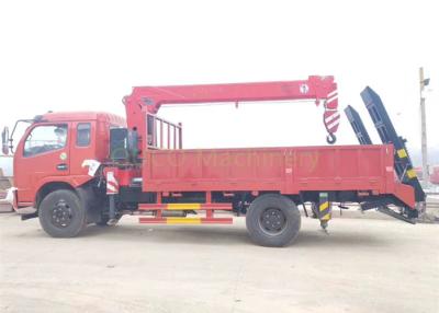 China 15 Ton Truck Mounted Hydraulic Stiff Boom Crane 8m Working Radius 15m Hoisting Height for sale
