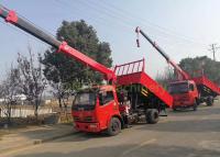 China 15 Ton Truck Mounted Hydraulic Stiff Boom Crane 8m Working Radius 15m Hoisting Height for sale