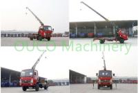 China 2 Ton Small Portable Truck Mounted Boom Crane with Outrigger Long Life for sale