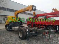 China Mobile Hydraulic Telescopic Crane 360 Degree Rotation 8 Ton Truck Mounted Jib Crane for sale