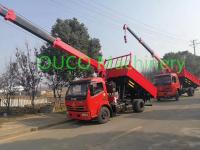 China Mobile Hydraulic Telescopic Crane 360 Degree Rotation 8 Ton Truck Mounted Jib Crane for sale