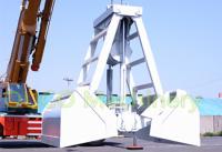 China Radio Remote Control Clamshell Grab 12 Cubic Meter Hydraulic Grapple Bucket for Bulk Material Handling for sale